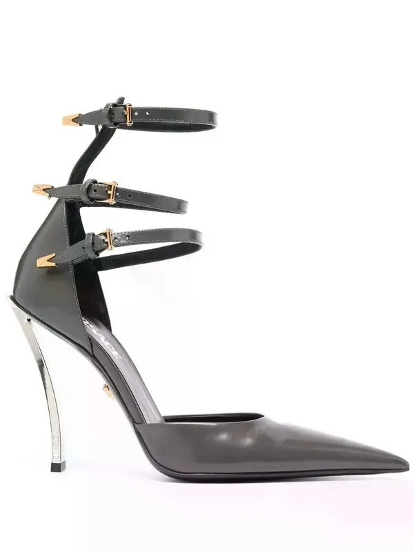 Versace 110mm Leather Pumps