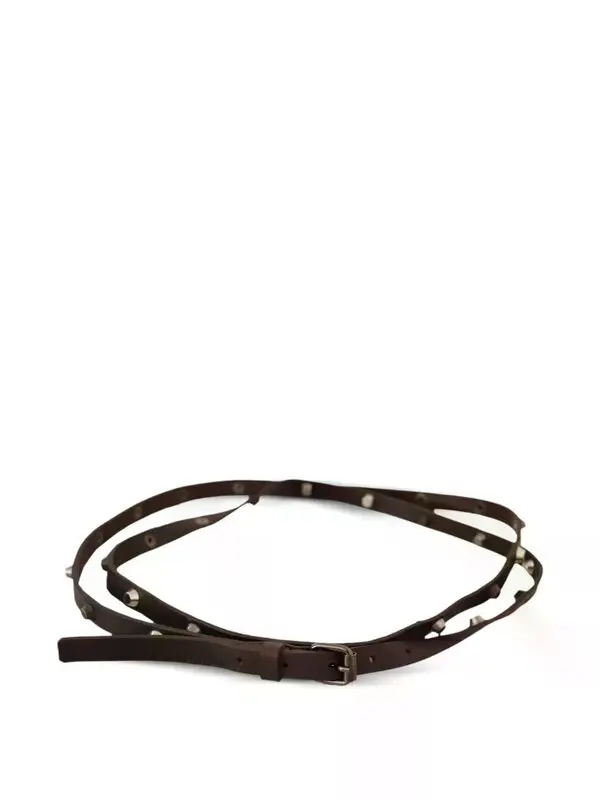 Costume National Stud-embellished Leather Belt