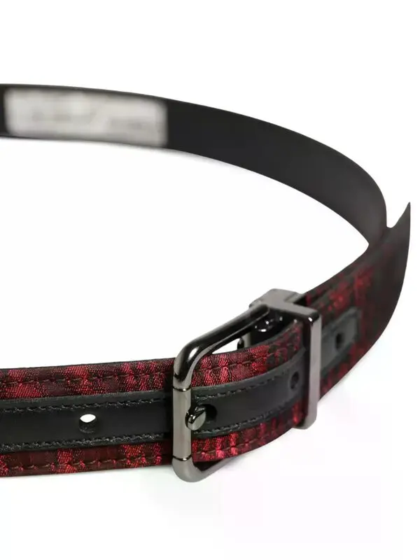 Dolce & Gabbana Jacquard Metal-buckle Belt