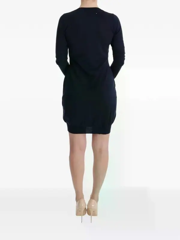 MARGHI LO' Marghi Lo V-neck Long Sleeve Bow Detail Mini Dress