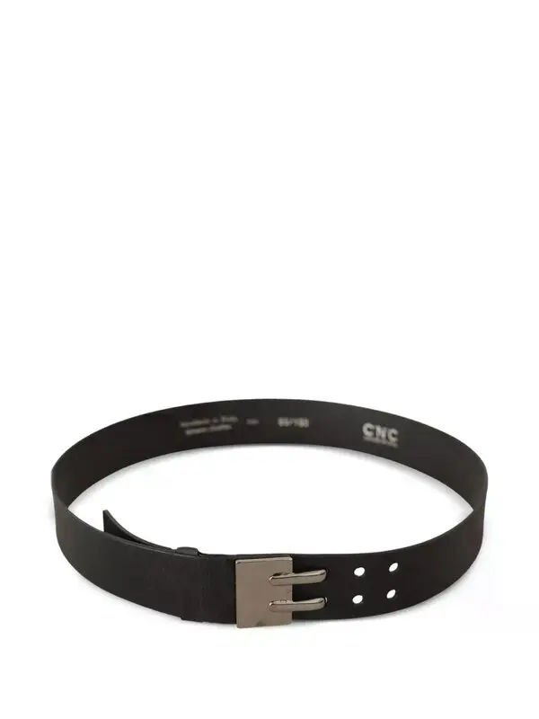 Costume National Leather Belt With Buckle Fastening