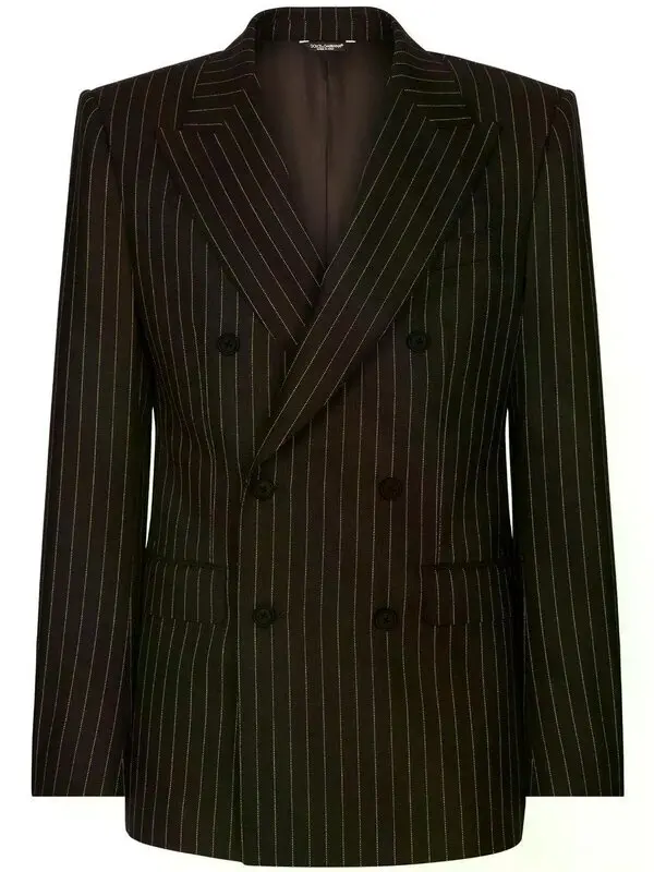 Dolce & Gabbana Sicilia Pinstripe Double-breasted Blazer