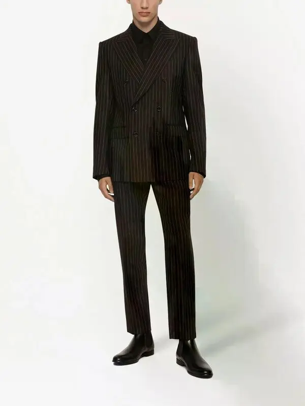 Dolce & Gabbana Sicilia Pinstripe Double-breasted Blazer