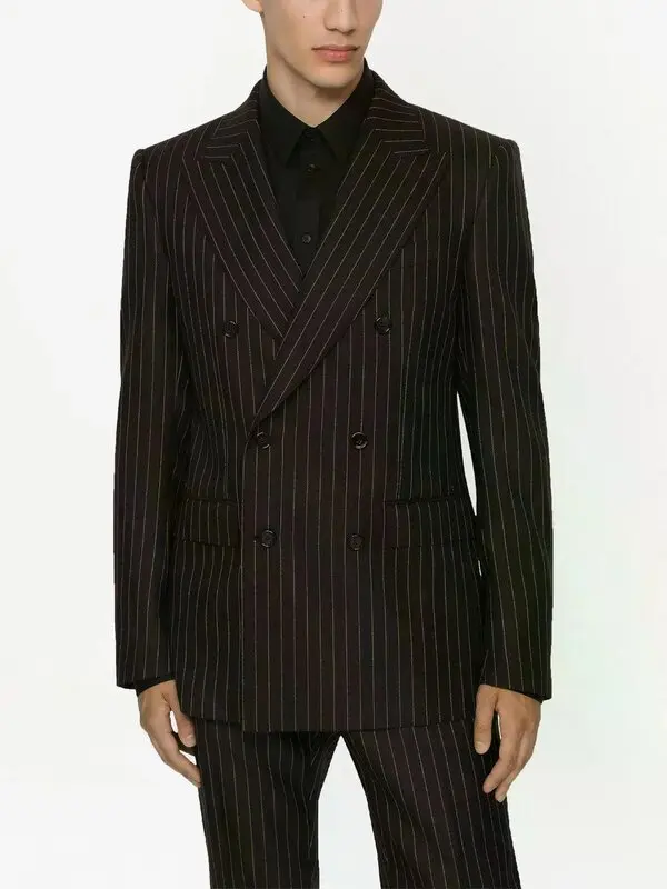 Dolce & Gabbana Sicilia Pinstripe Double-breasted Blazer