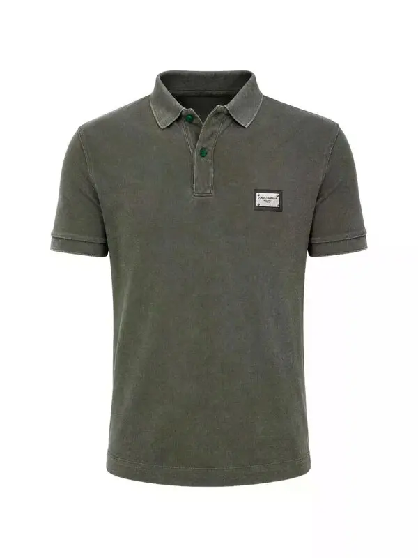 Dolce & Gabbana Logo-plaque Polo Shirt