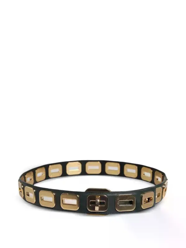 Dolce & Gabbana Cut-out Leather Belt