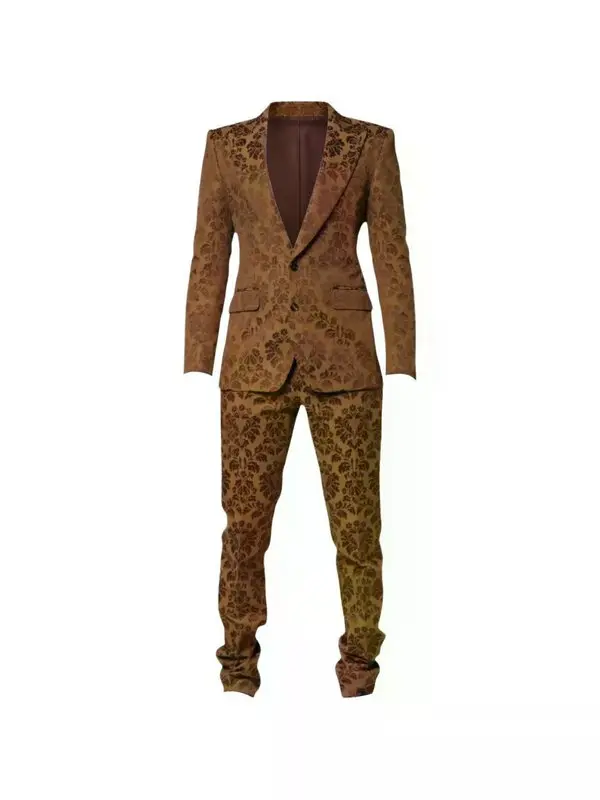 Dolce & Gabbana Sicilia Floral-jacquard Suit