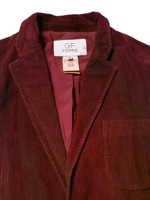 Gianfranco Ferre Corduroy Notch-lapel Blazer