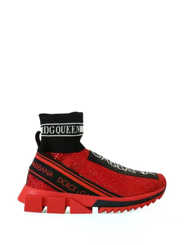 Dolce & Gabbana Embellished Sock Sneakers