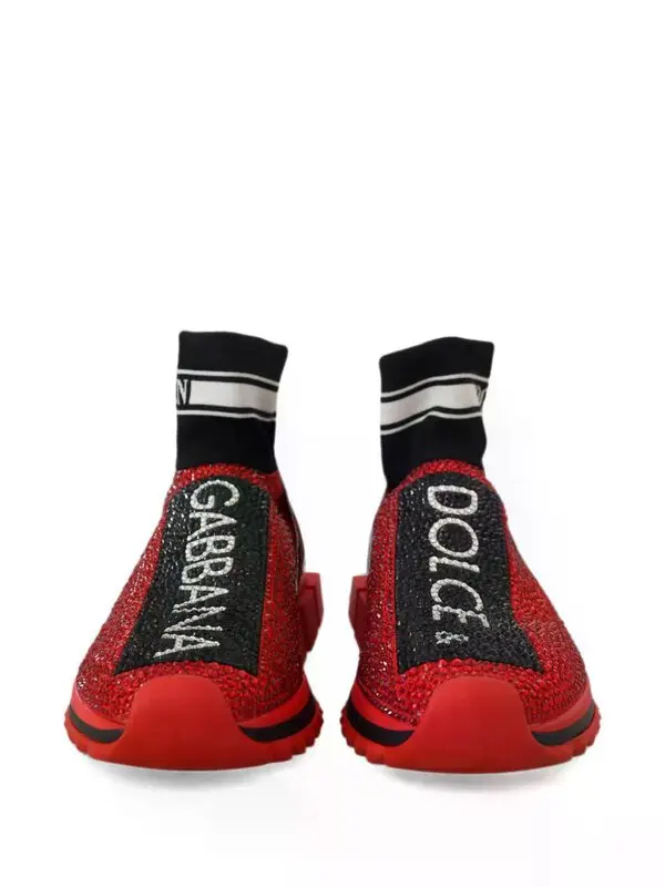 Dolce & Gabbana Embellished Sock Sneakers