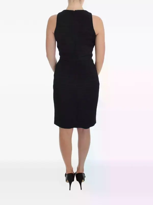 DAIZY SHELY Textured Side-slit Sheath Dress