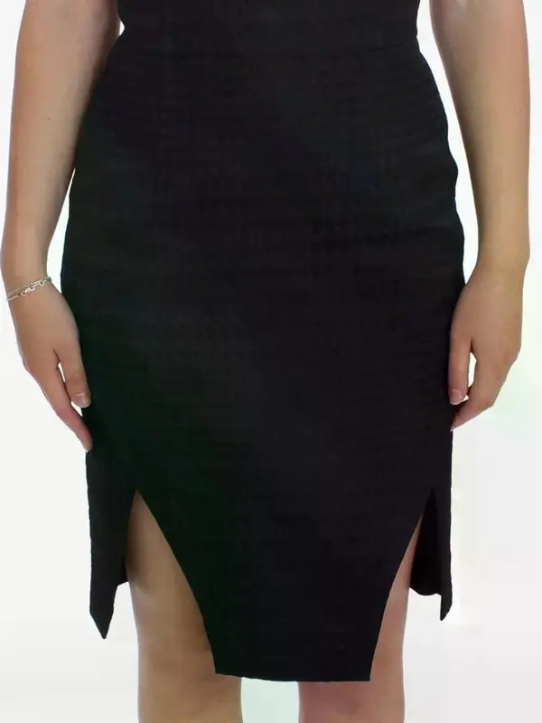 DAIZY SHELY Textured Side-slit Sheath Dress