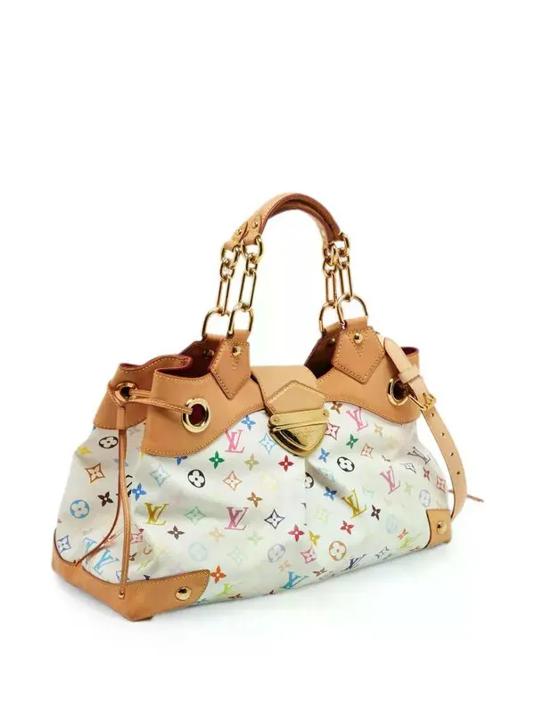 LOUIS VUITTON Monogram Multicolore Ursula Tote Bag - White