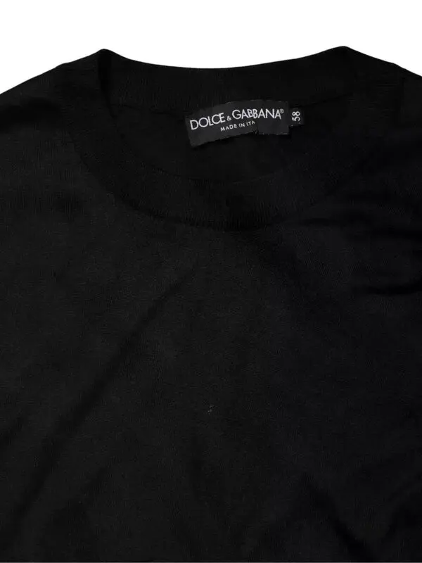 Dolce & Gabbana Crew Neck Silk Sweater