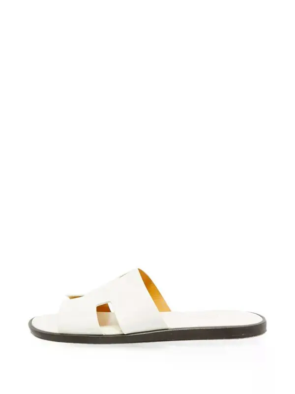Hermès Izmir H Strap Sandals - White
