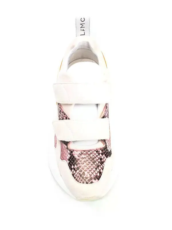 Stella McCartney Python Effect Eclypse Touch Strap Sneakers