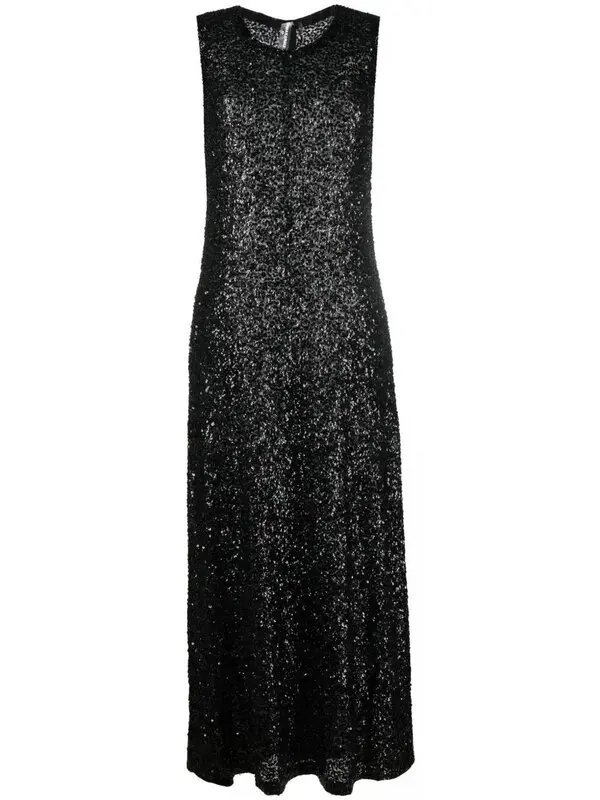 Norma Kamali Sequin-embellished Swing Dress