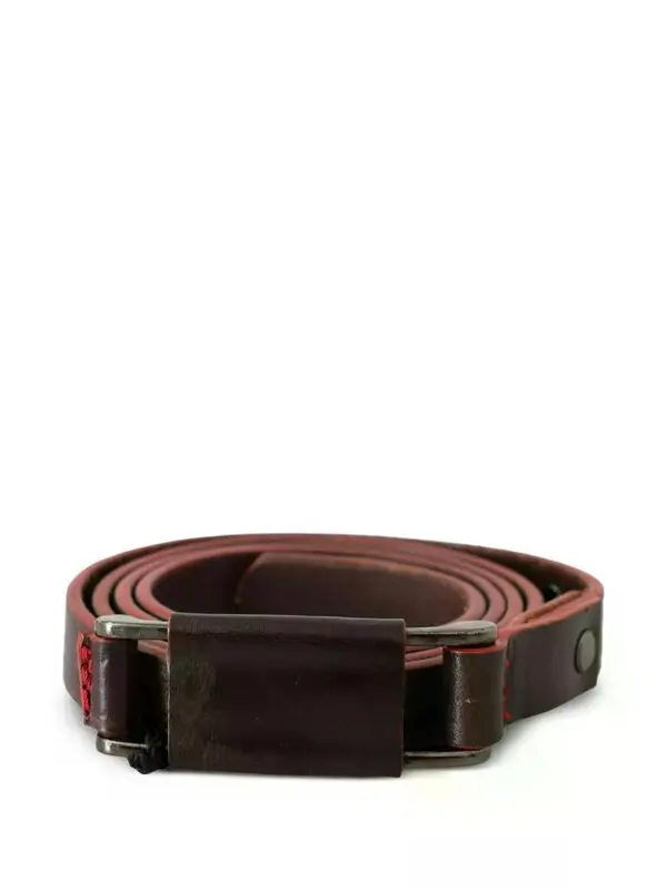 Costume National Rustic Buckle Belt