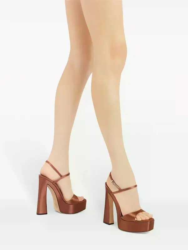 GIUSEPPE ZANOTTI Sylvy Satin Platform Sandals