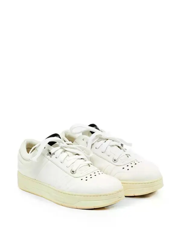 JIMMY CHOO Hawaii Low-top Sneakers - White