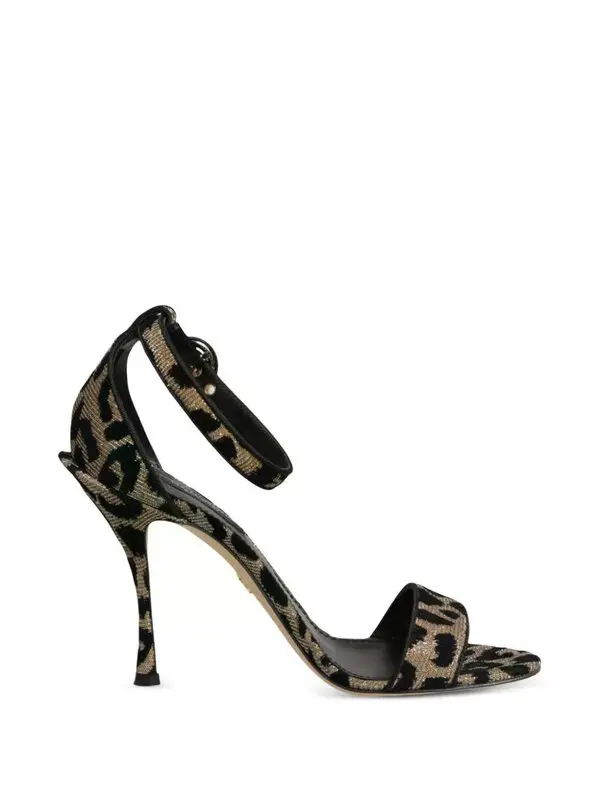 Dolce & Gabbana Leopard Print Stiletto Sandals