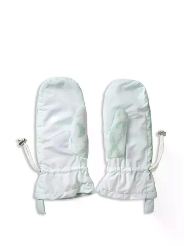 Dolce & Gabbana Abstract Pattern Mittens - White