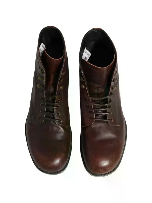 Dolce & Gabbana Leather Lace-up Ankle Boots