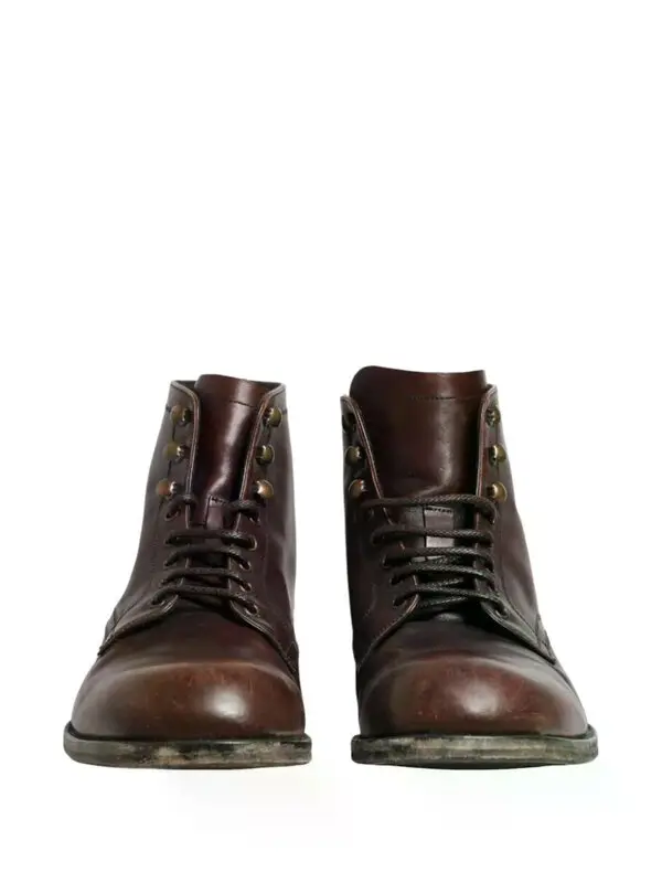 Dolce & Gabbana Leather Lace-up Ankle Boots