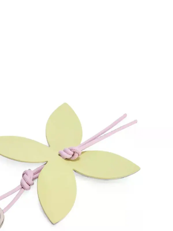 JIL SANDER Snowdrop Charm Keyring - Yellow