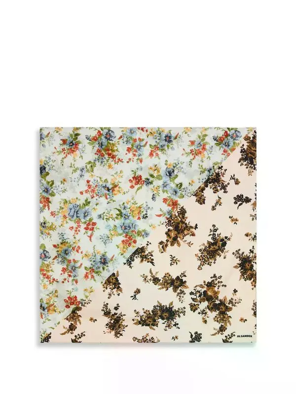 JIL SANDER Printed Silk Foulard - Pink