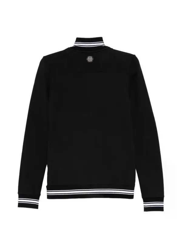 Philipp Plein Crystal Embellished Bomber Jacket