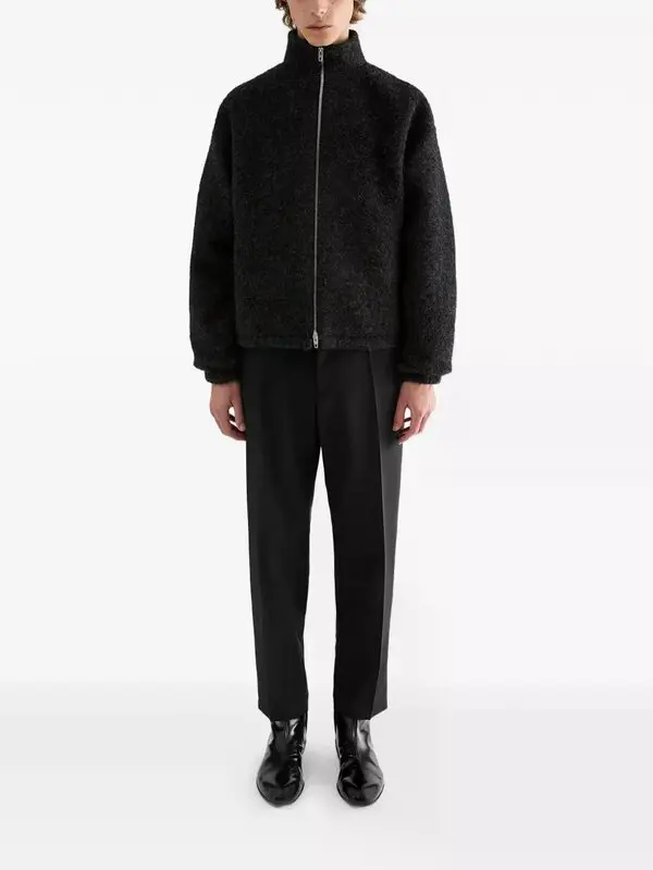 JIL SANDER Canvas Tapered Cropped-leg Trousers