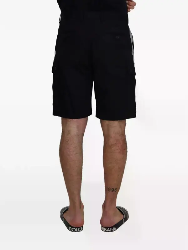 Dolce & Gabbana Cargo Shorts With Logo Patch
