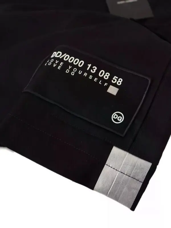 Dolce & Gabbana Cargo Shorts With Logo Patch