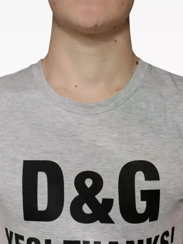 Dolce & Gabbana Logo-print Crew-neck T-shirt