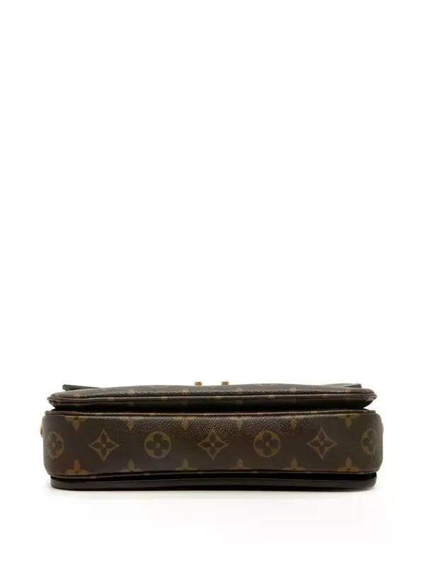 LOUIS VUITTON Monogram Pochette Metis Satchel - Brown