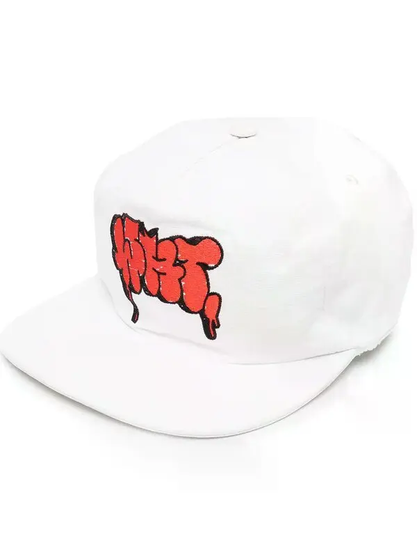 Off-White Logo Embroidered Cap - White