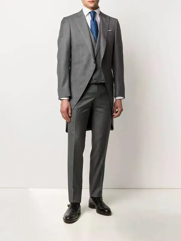 Canali Two-piece Fishtail Suit - Grey