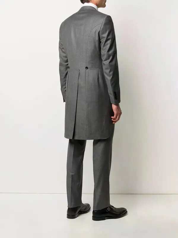 Canali Two-piece Fishtail Suit - Grey