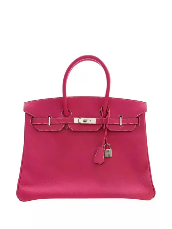 Hermès Epsom Leather Birkin 35 Handbag - Pink