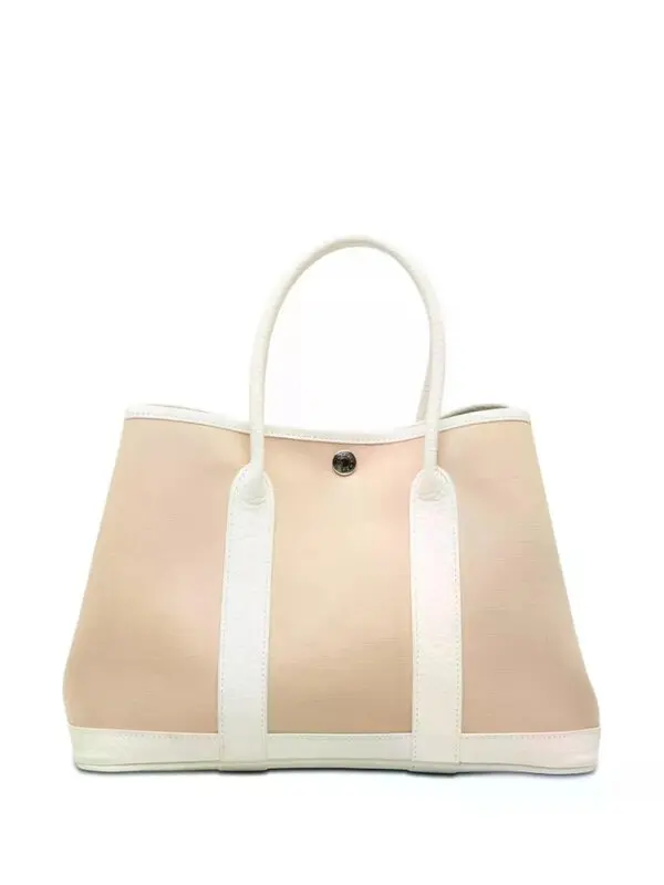 Hermès Garden Party 30 Satchel - White