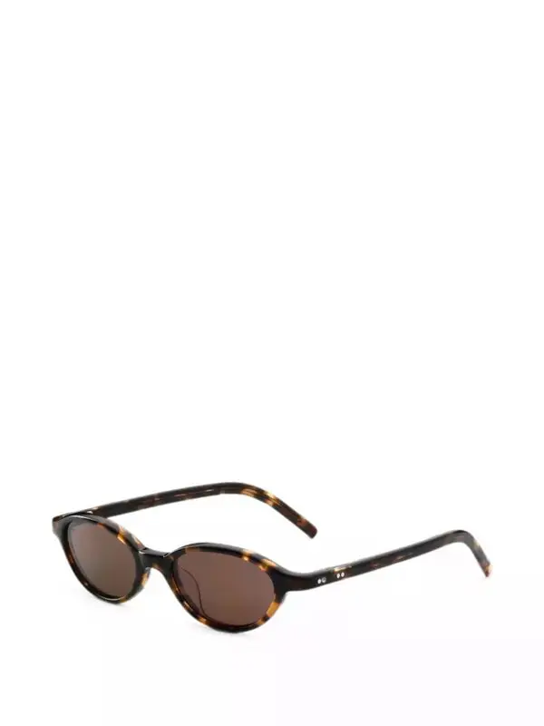 AKILA Alien Oval-frame Sunglasses - Brown