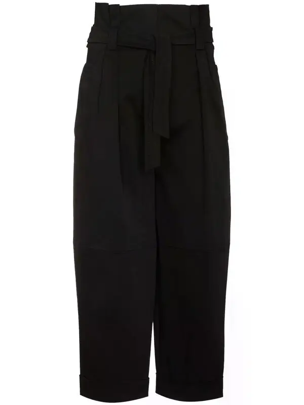 Alberta Ferretti Belted High-waisted Trousers