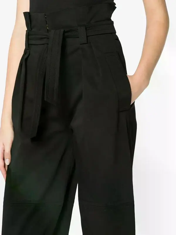 Alberta Ferretti Belted High-waisted Trousers