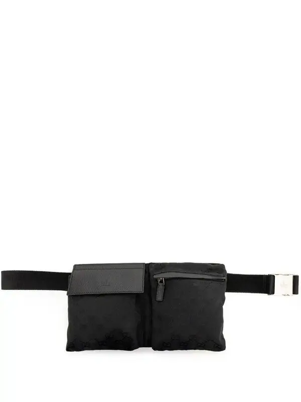 Gucci Gg Canvas Double Pocket Belt Bag