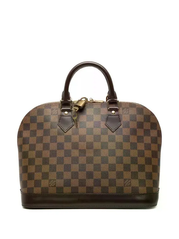 LOUIS VUITTON Damier Ebene Alma Pm Handbag