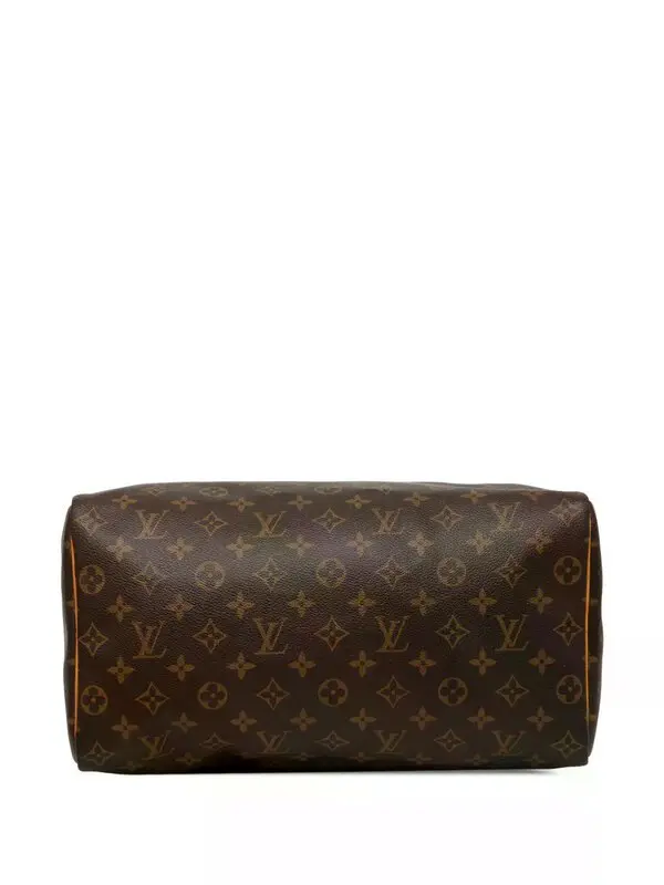 LOUIS VUITTON Monogram Speedy 35 Boston Bag - Brown