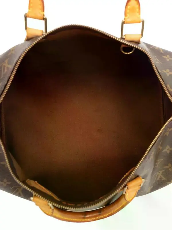 LOUIS VUITTON Monogram Speedy 35 Boston Bag - Brown