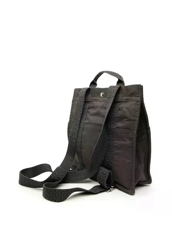 Hermès Canvas Herline Mm Backpack - Grey