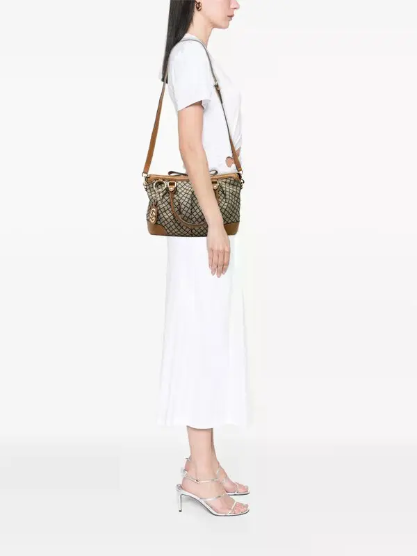 Gucci Diamante Canvas Sukey Satchel